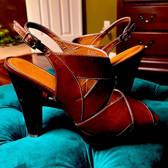 Kristin Davis | Shoes | Kristin Davis Novak Peep Toe Plate | Poshmark